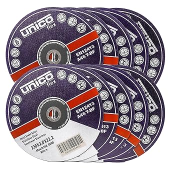 10x IPOTOOLS Disque a tronconner 230 metal - Disque meuleuse 230 metal ...