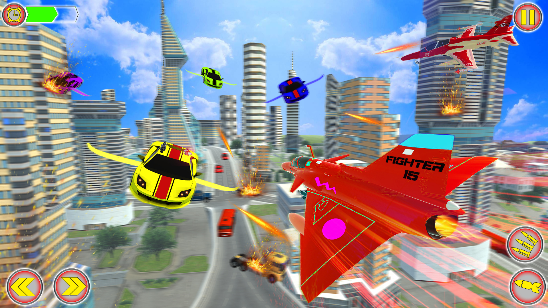 Police Air Jet Robot Car Transform Shooting Game - App on Amazon Appstore