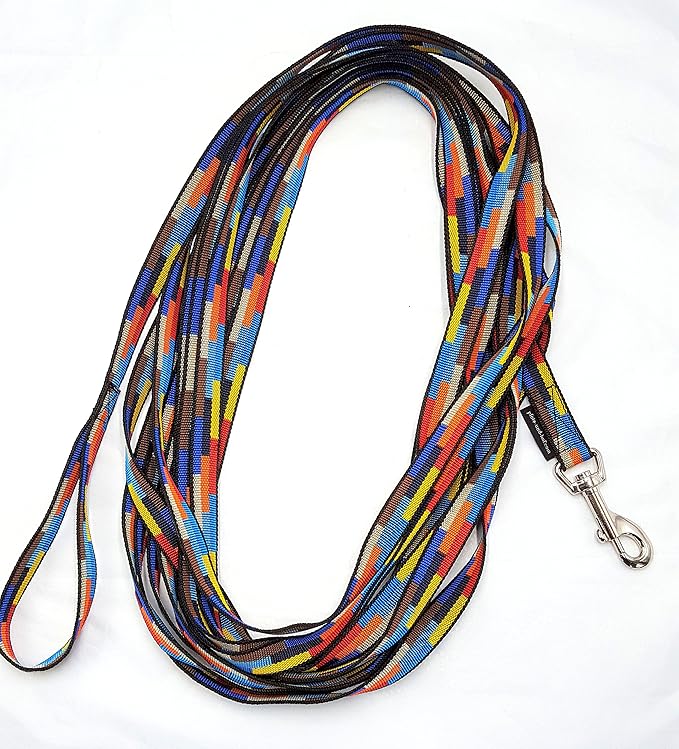 Navajo Dog Tracking Line Recall Lead with Hand Loop 15m 20 mm : Amazon ...