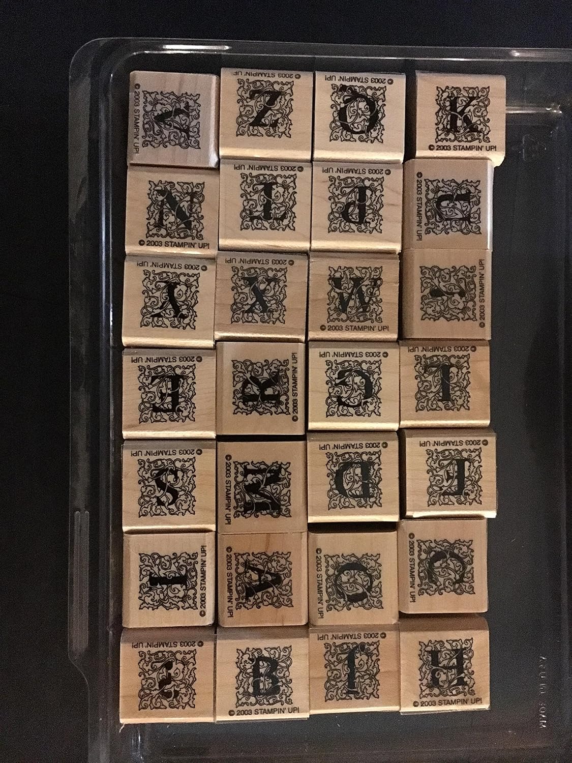 Amazon.com: Stampin' Up! Classic Caps Alphabet Stamps : Arts, Crafts ...