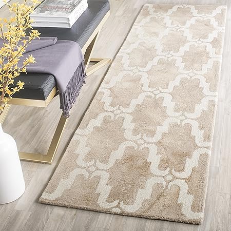 Amazon.com: SAFAVIEH Dip Dye Collection 2'3" x 8' Green / Ivory DDY677Q ...