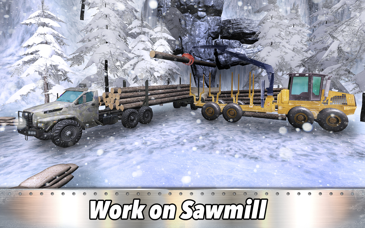 Logging Truck: Sawmill Off-Road Trucks Driving Simulator - Winter Cargo ...