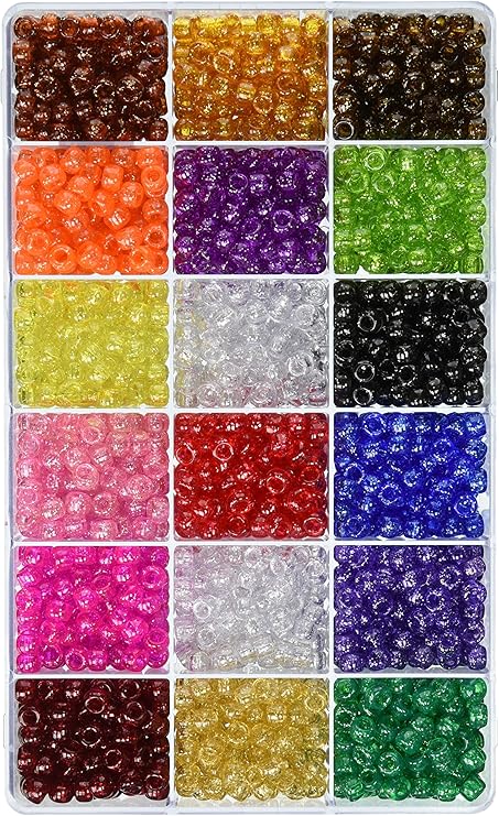 Amazon.com: Bead Extravaganza Bead Box Kit 19.75oz - All Sparkle : Arts ...