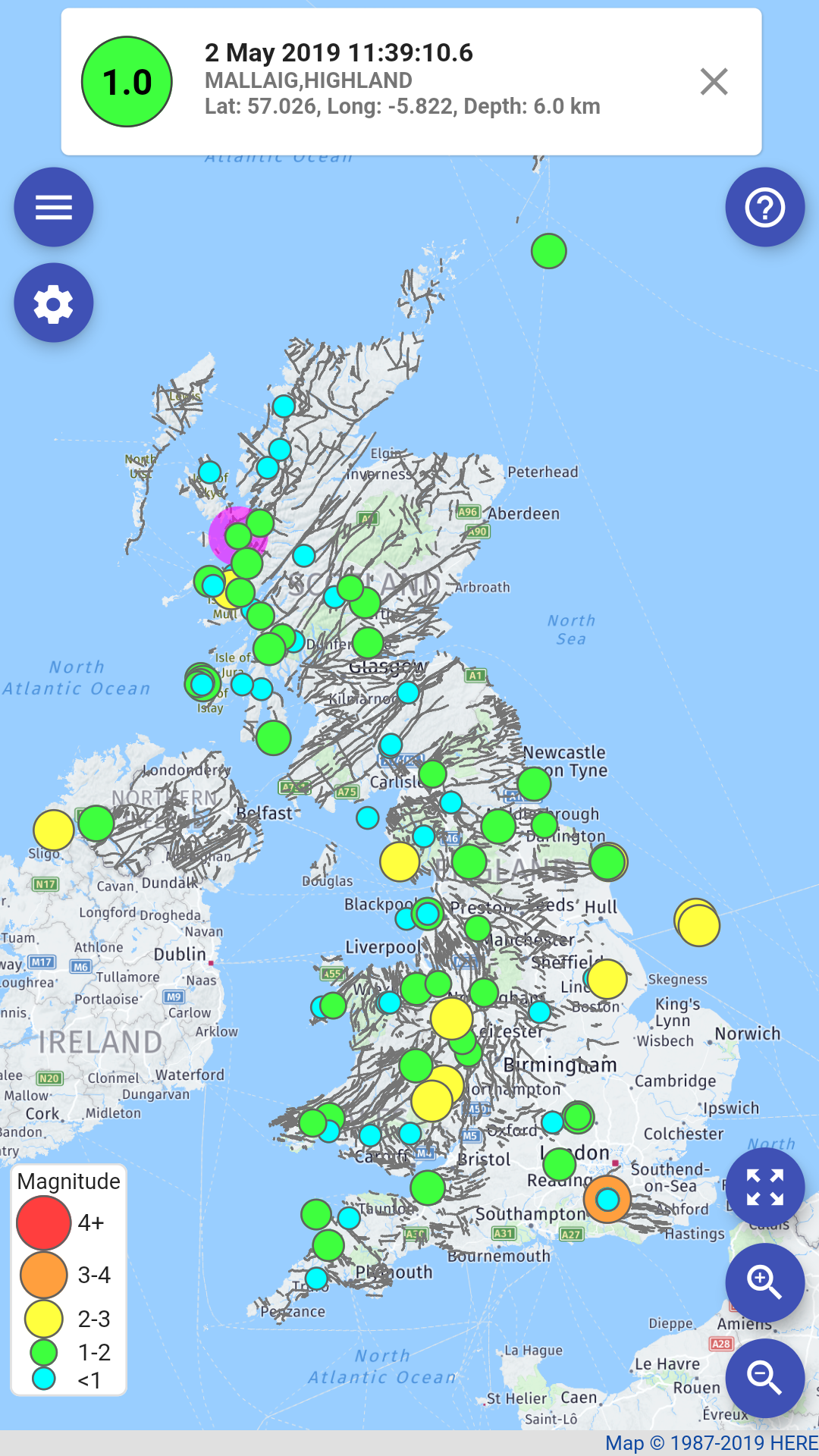 UK Earthquakes - App on Amazon Appstore