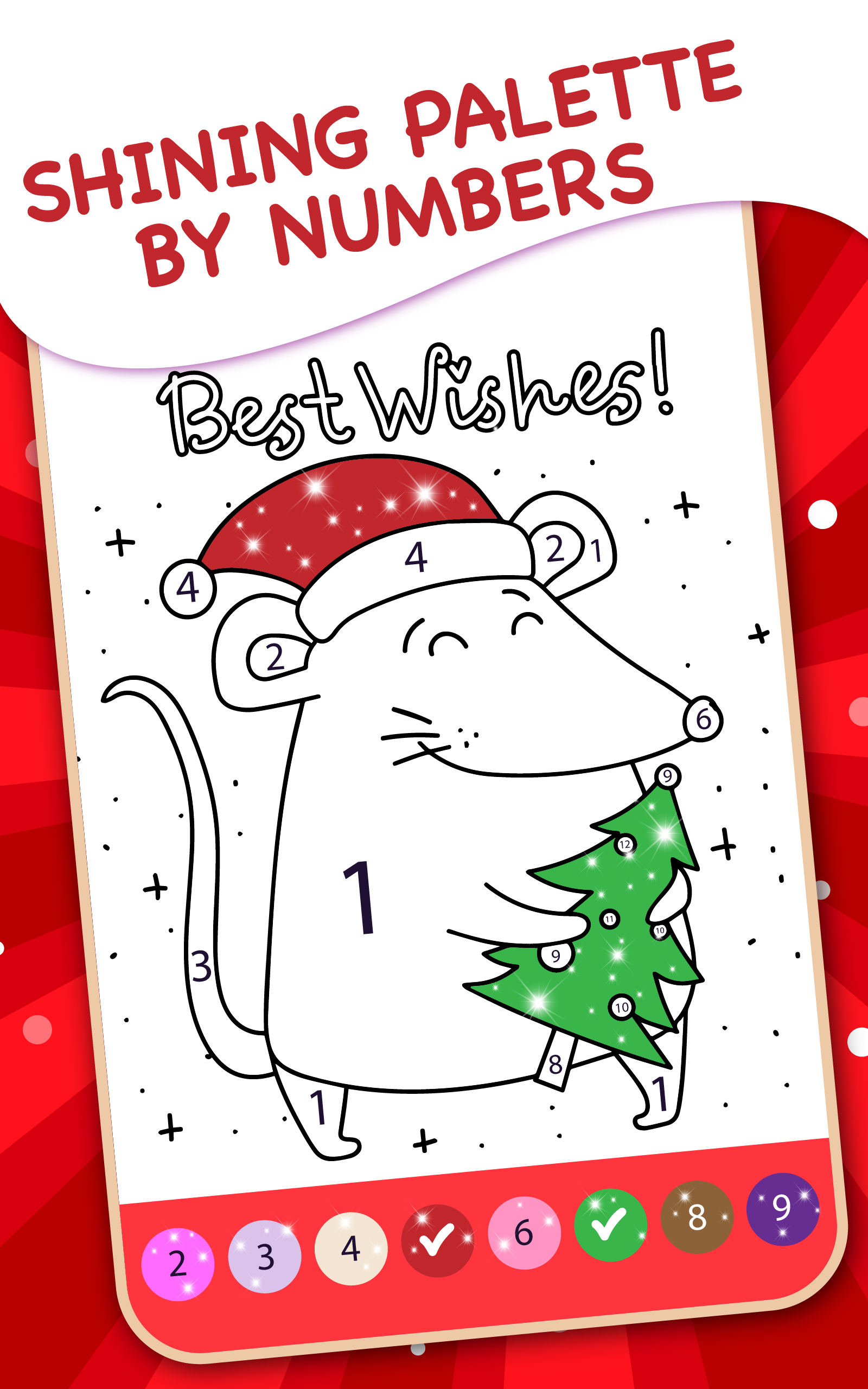 Kids Christmas Coloring Books By Numbers - App on Amazon Appstore