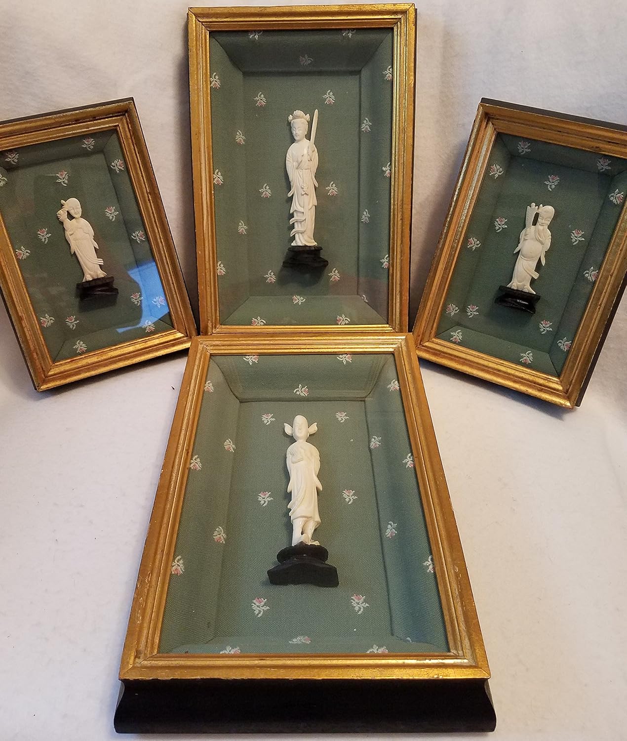 Amazon.com: Set of 4 Irving B. Last Oriental Porcelain Figures ...