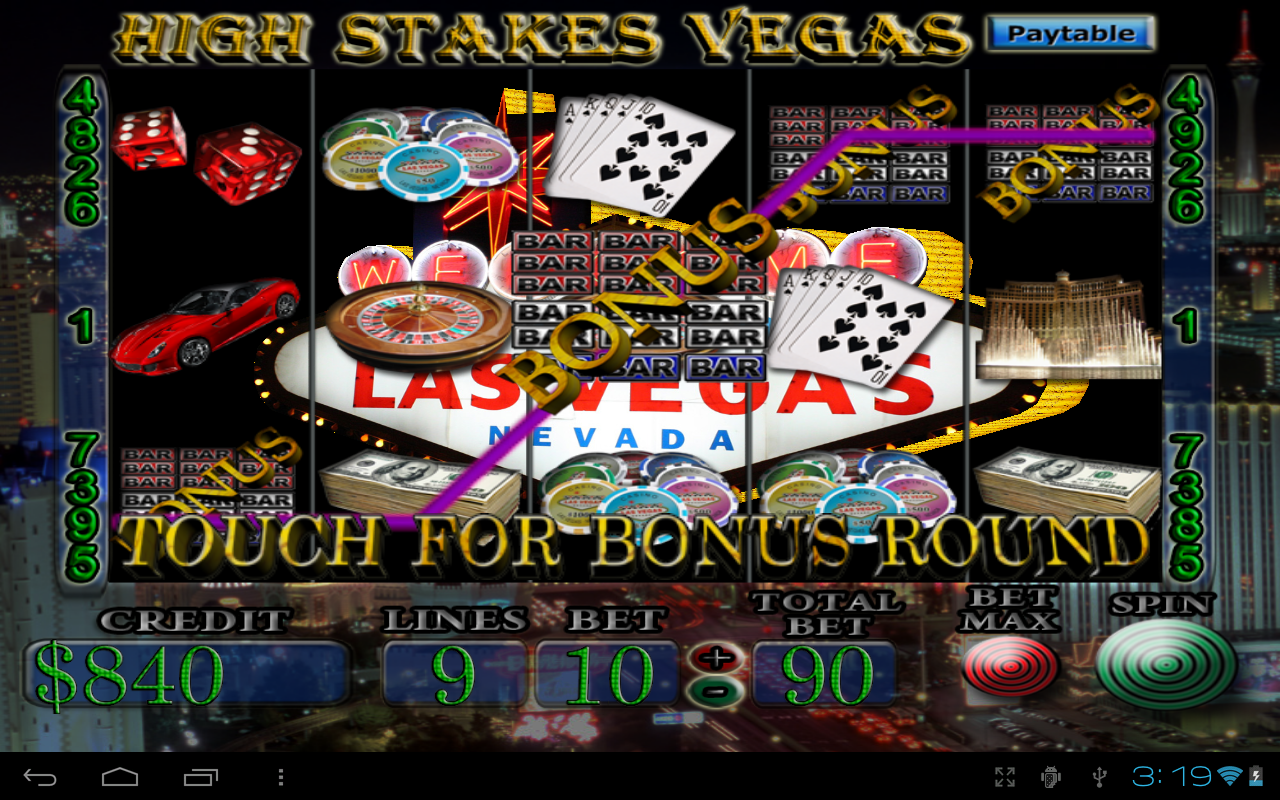 High Stakes Vegas - 5 Reel Slot Machine - App on Amazon Appstore