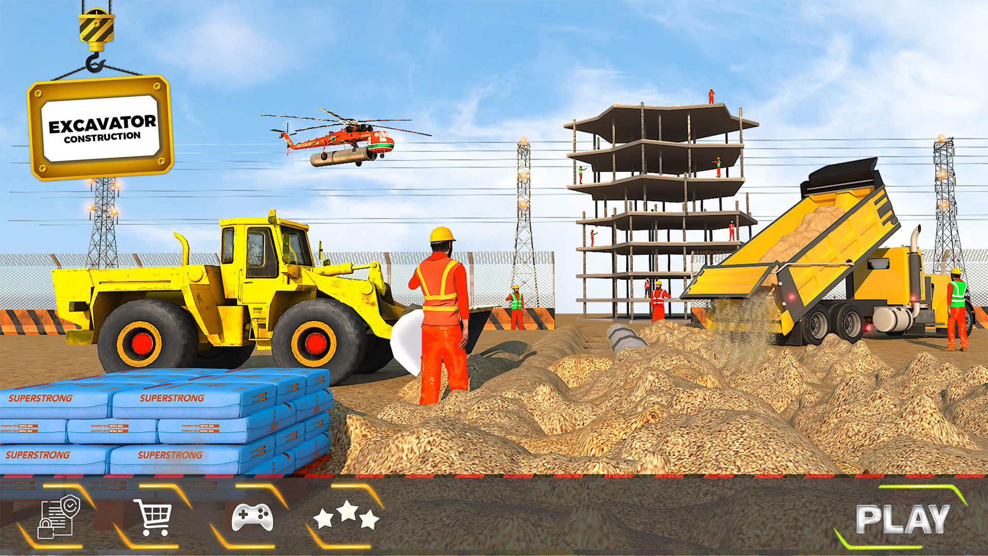 Heavy Snow Crane Simulator: Winter Construction Games 3D - App on ...