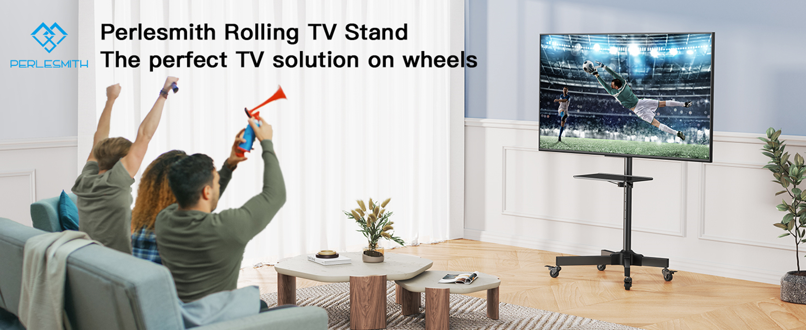 Tele Sur Pied Roulette VEVOR Support TV Sur Pied Pour Televisions De 32 ...