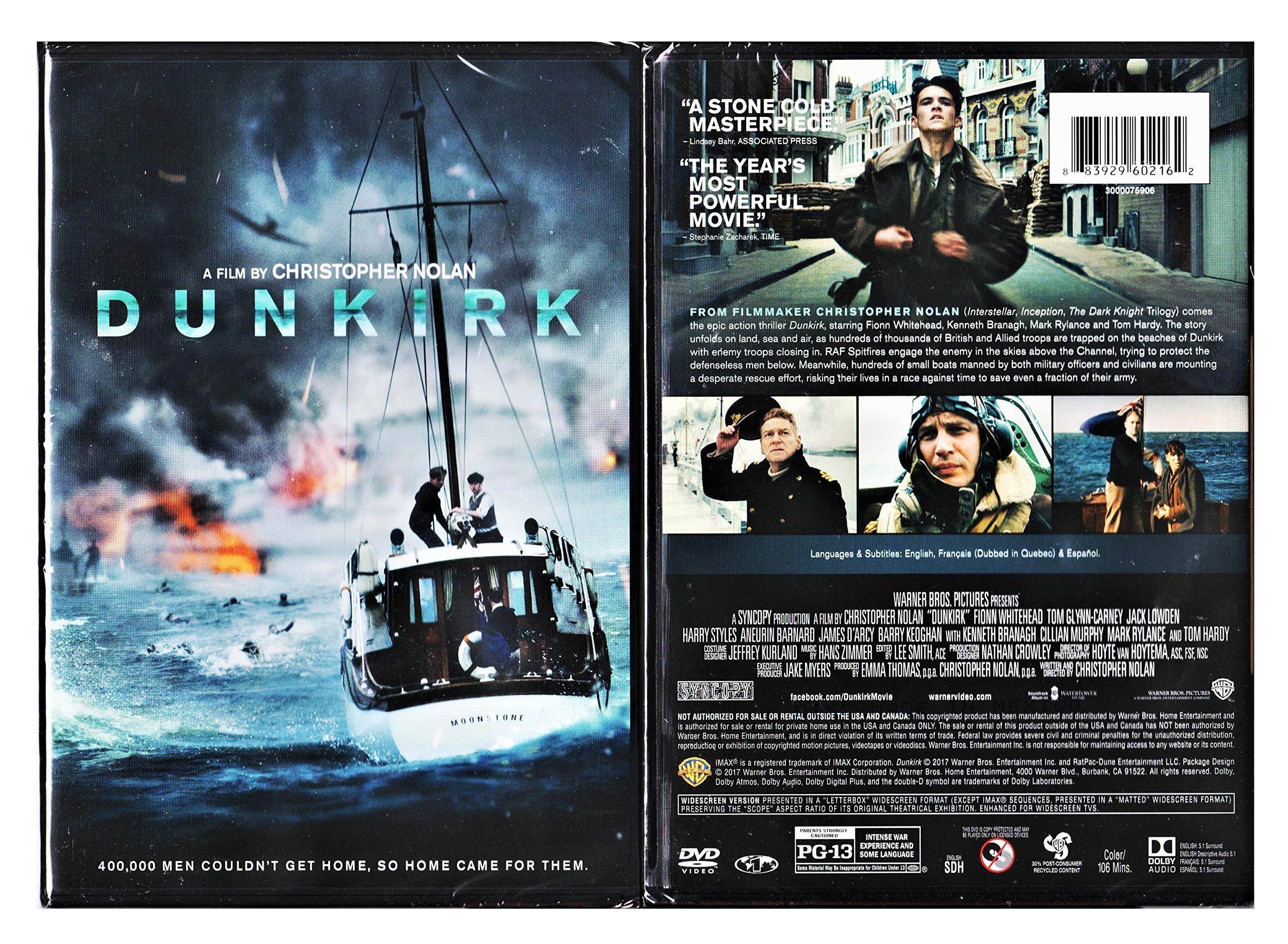 Amazon.com: Dunkirk DVD Single-Disc Edition : Movies & TV