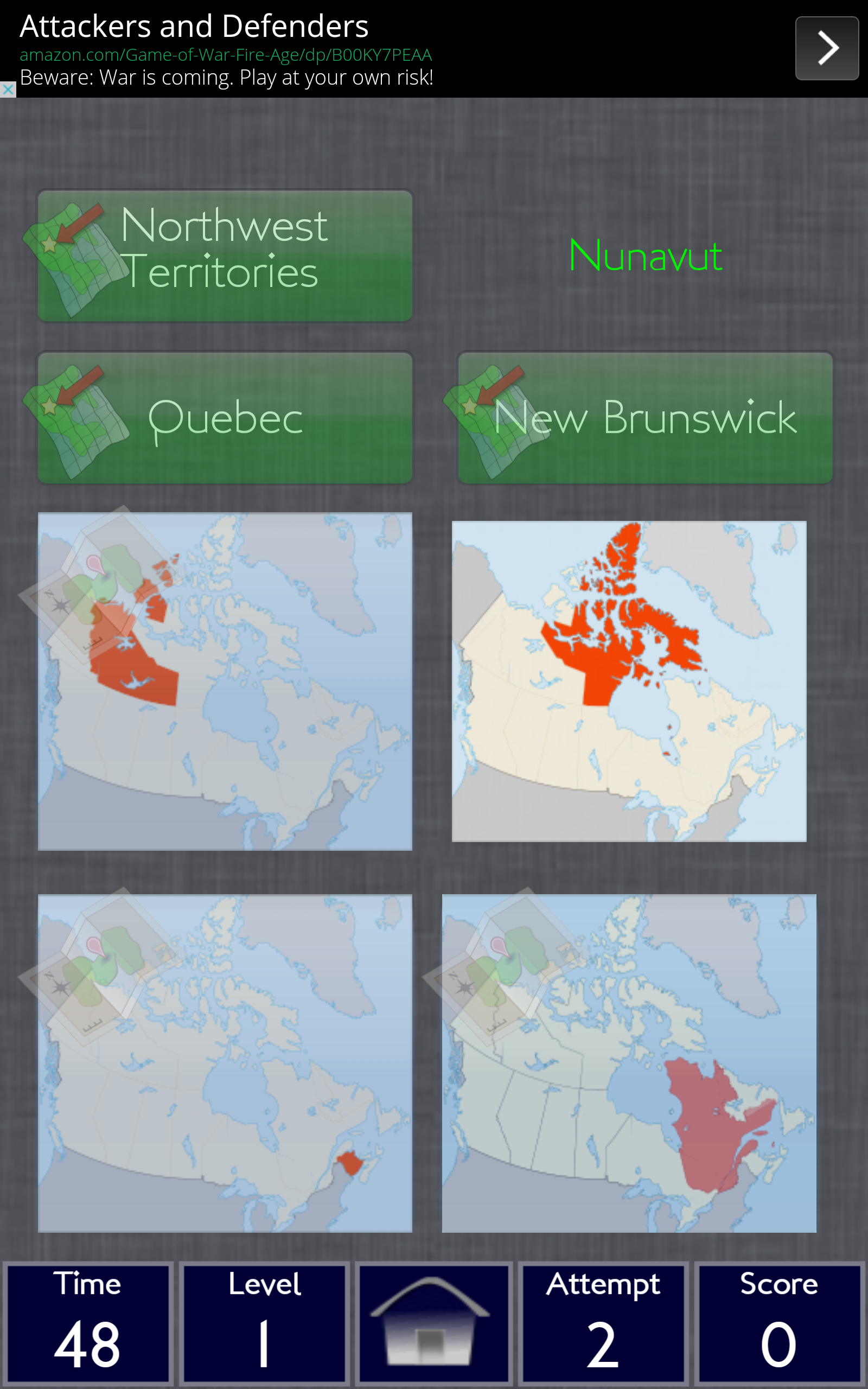 Canada Provinces Geography Match FREE:Amazon.in:Appstore for Android