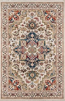 Amazon.com: Momeni Lenox Area Rug 5' X 7'5" Ivory : Home & Kitchen