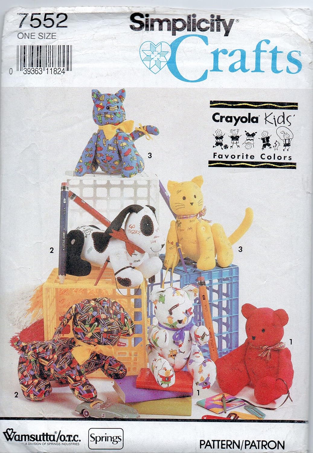 Amazon.com: Simplicity 7552 Sewing Craft Pattern for Autograph Hound ...