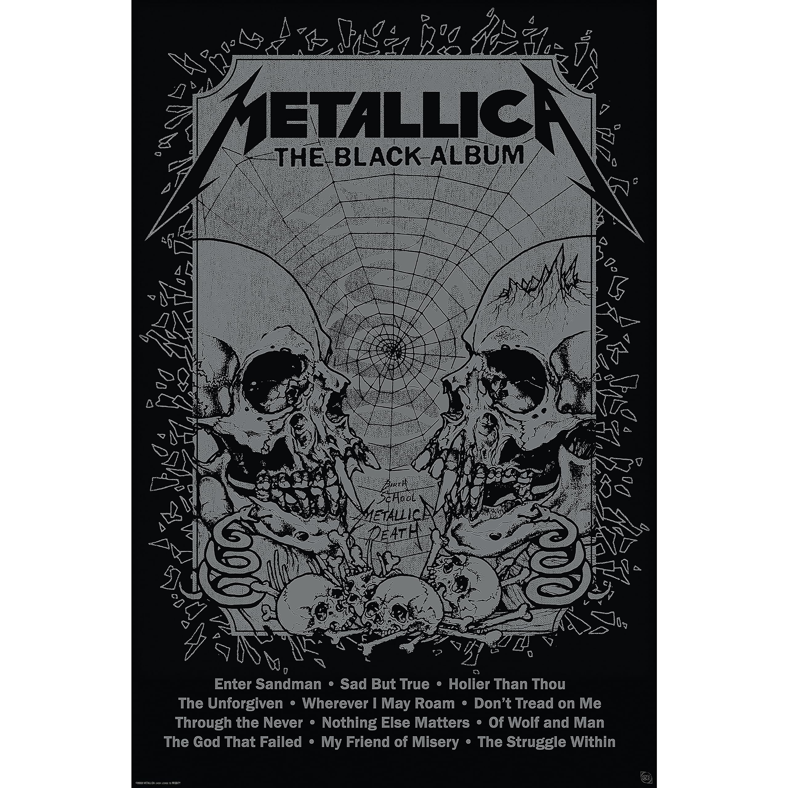 Metallica Black Album Poster Metallica, Metallica Poster Black Album