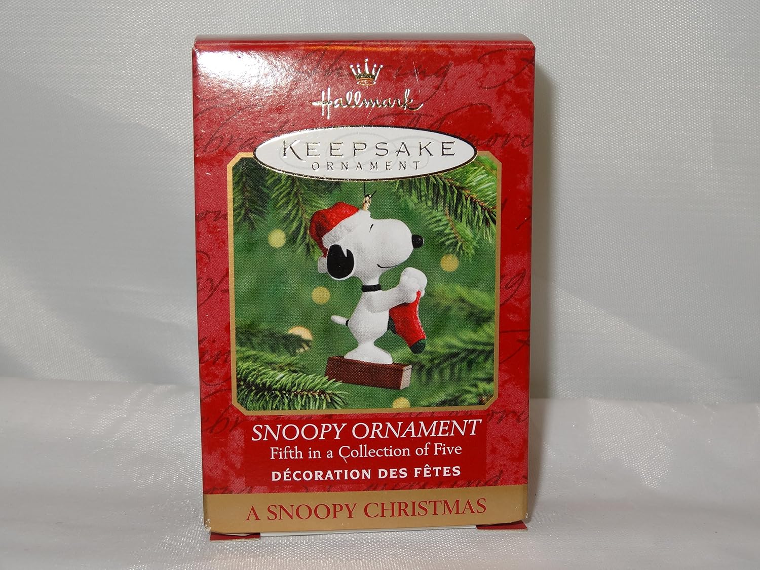 Amazon.com: Hallmark Snoopy Ornament Fifth in a Collection of Five ...