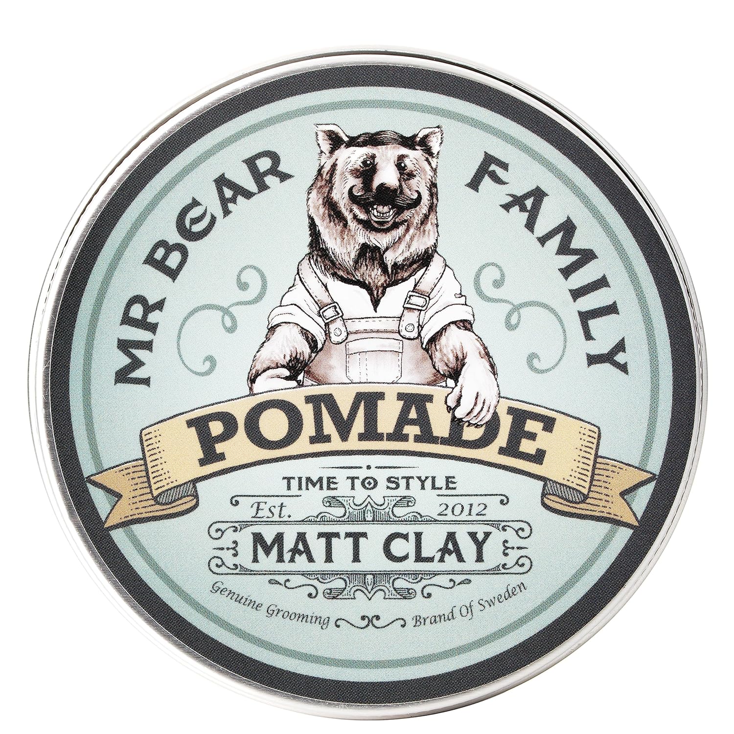 Mr Bear Family Matte Haar-Pomade für Männer – mittelstarker Halt auf ...