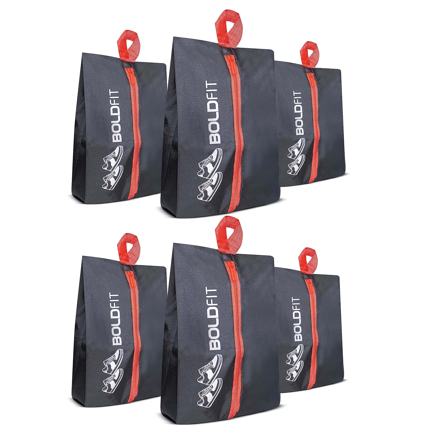 Boldfit Shoe Bag for Shoe with Zipper Organizer in Travelling Portable ...