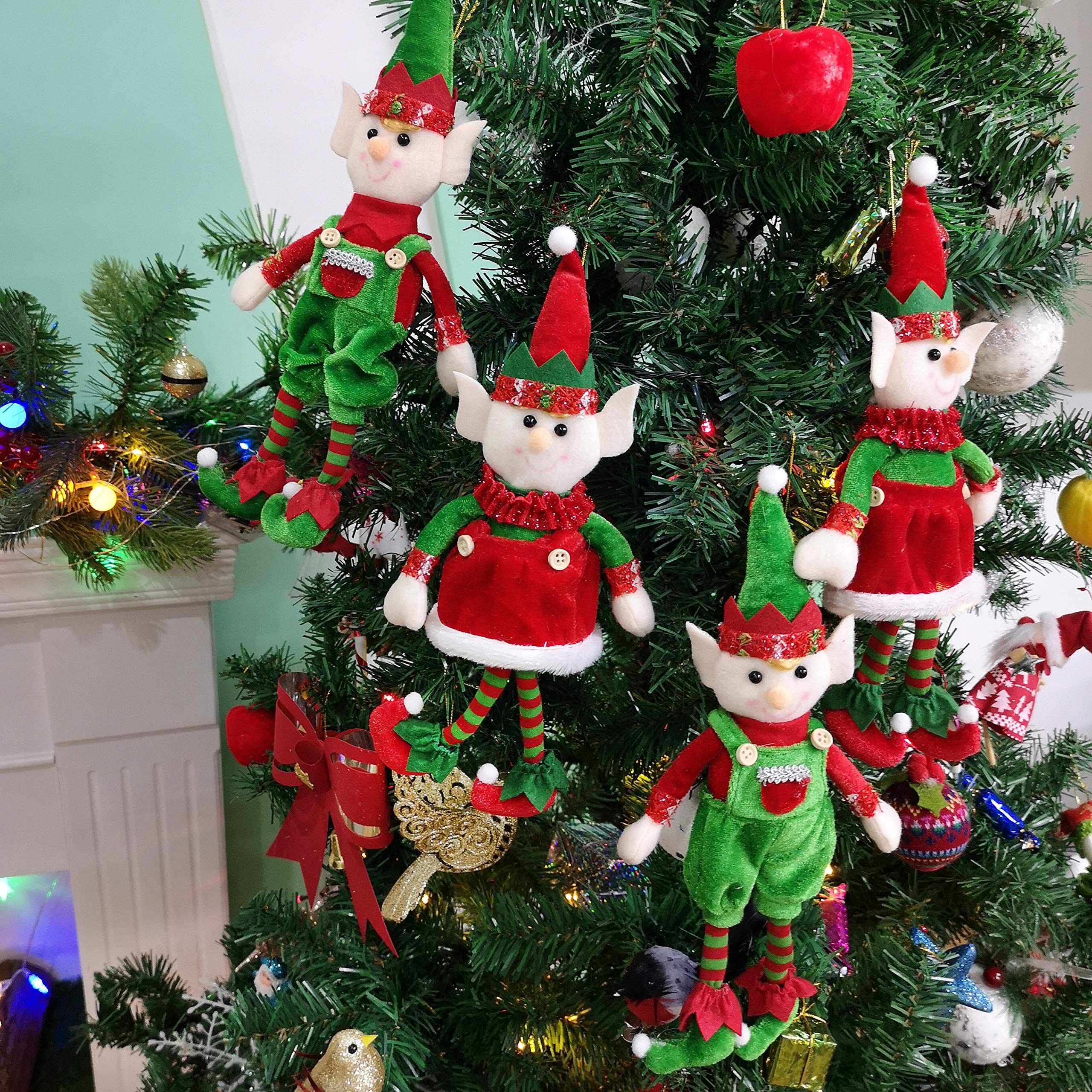 Christmas Elf Elf Couple! Stuffed Christmas Plush Stuffed Elves By ...