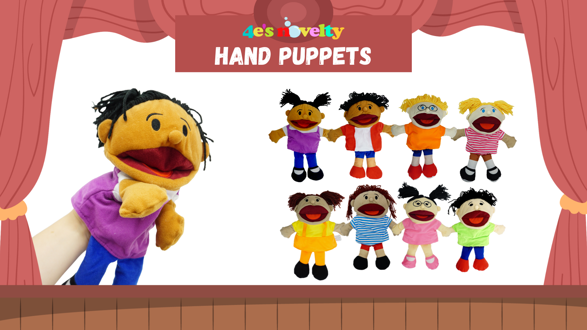Watch Multicultural Puppets with Movable Mouth & Hands - 8 Pack on ...