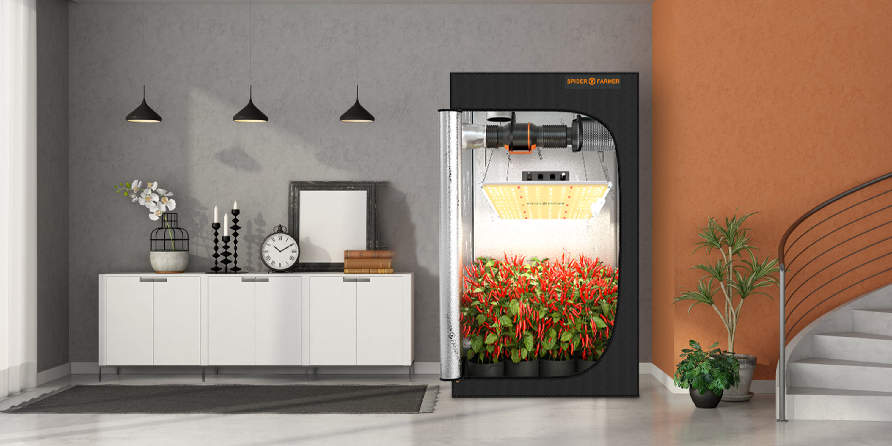 Snapklik.com : Spider Farmer New EVO Grow Tent Kit Complete 3x3x5 SF ...