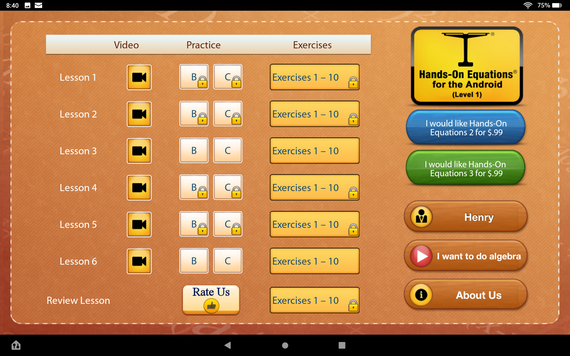 Hands-On Equations 1 - Have fun with algebra - App on the Amazon Appstore