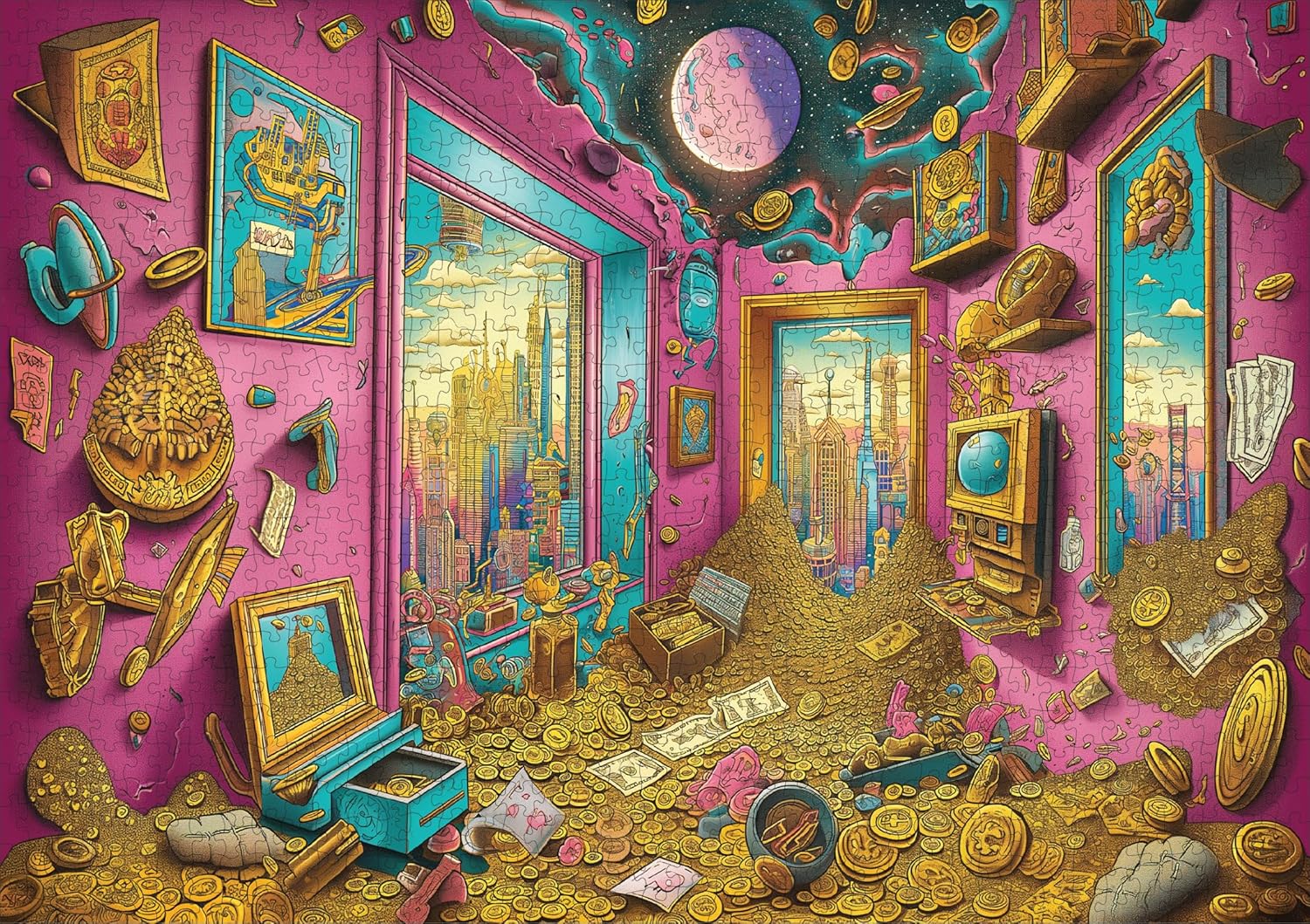 Amazon.com: 1000 Piece Jigsaw Puzzle for Adults - Impossible Hard ...