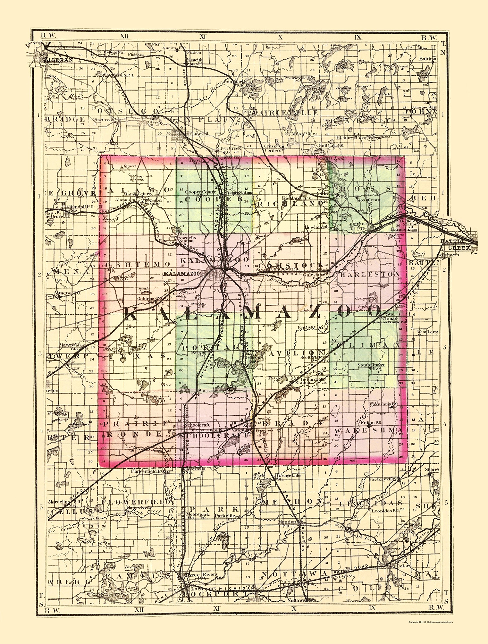 Kalamazoo County Mi Map