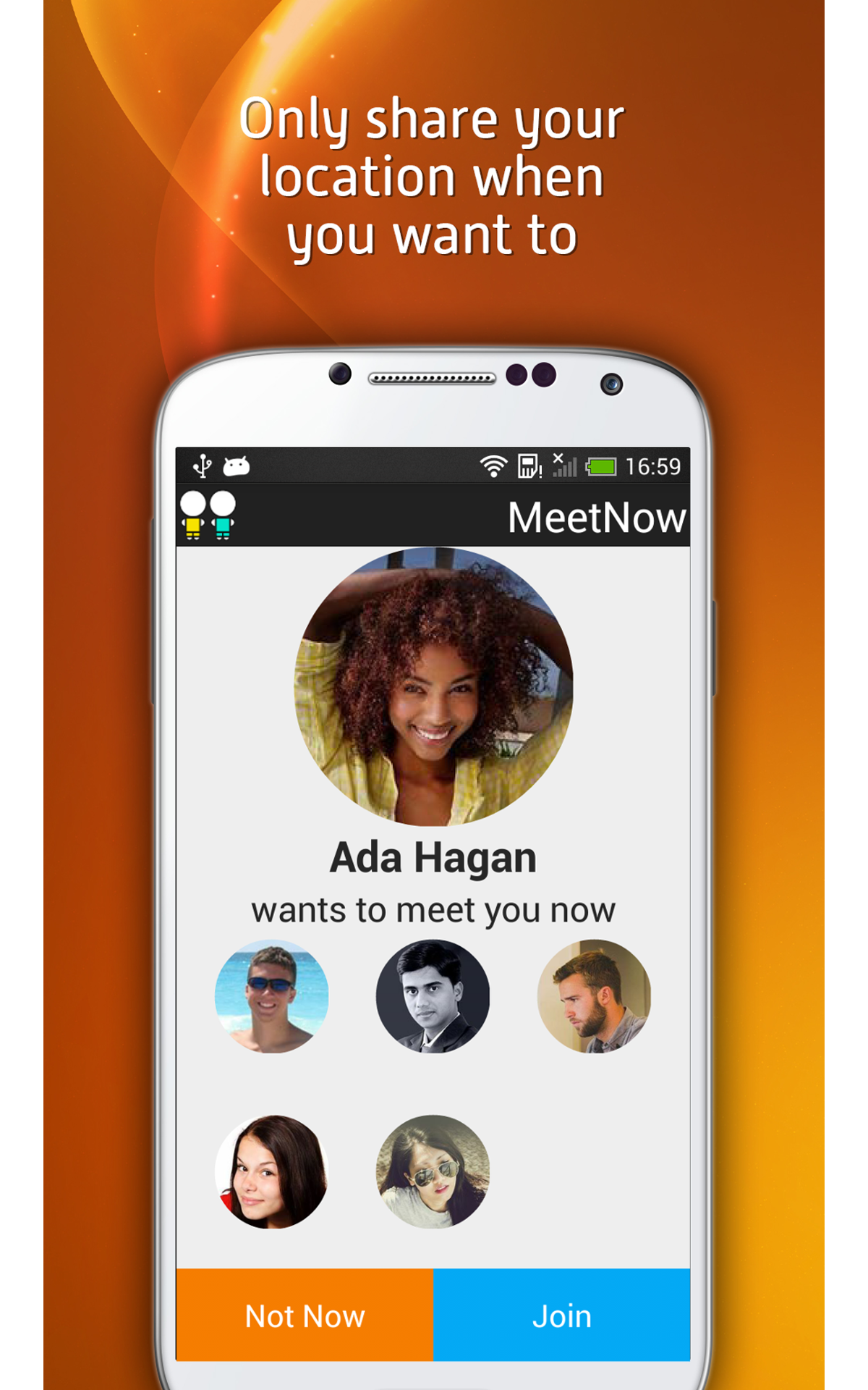 Aplicación MeetNow en Amazon Appstore