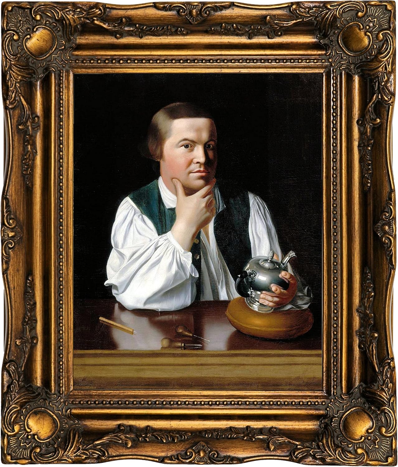 Amazon.com: Historic Art Gallery Portrait of Paul Revere 1768 by John ...
