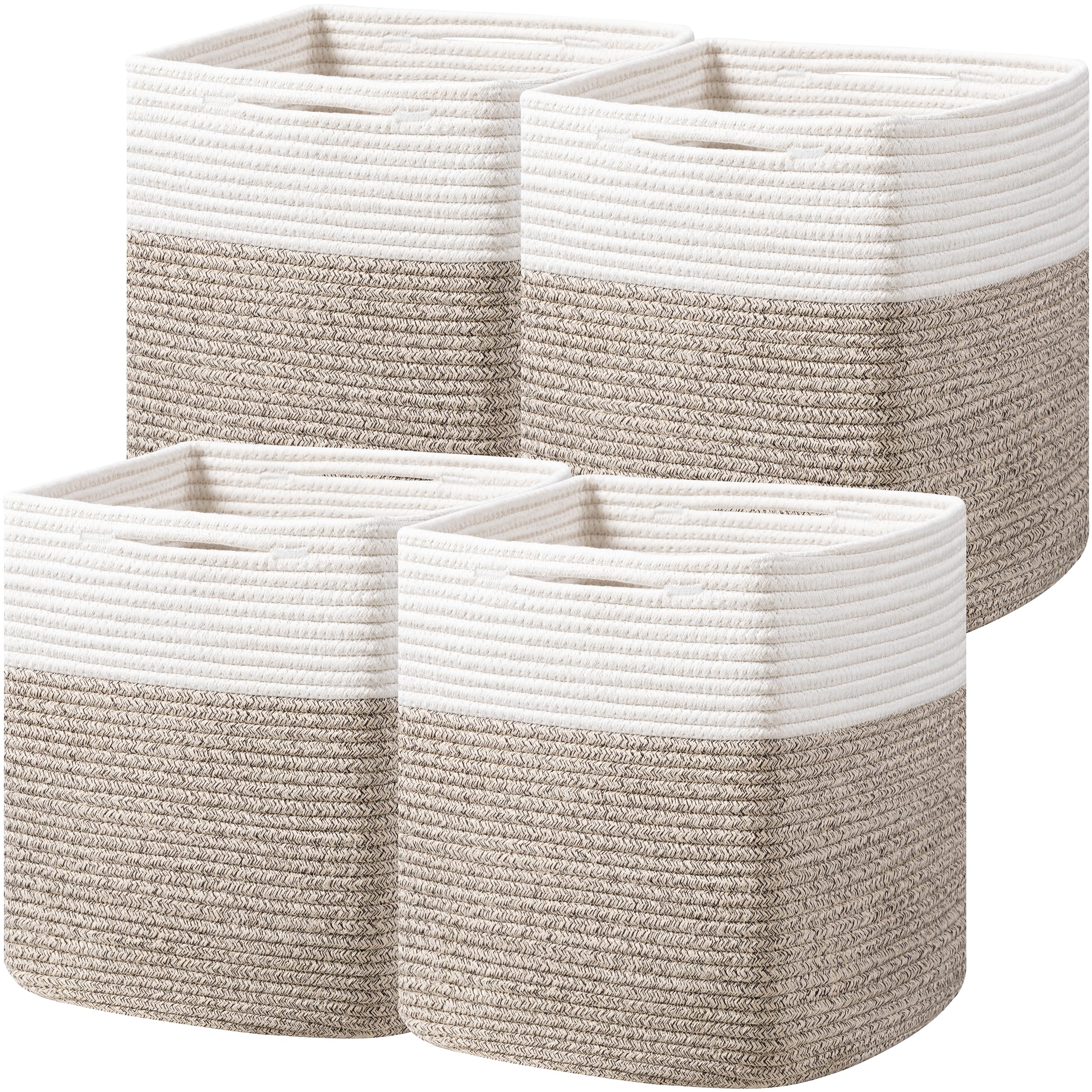 Amazon.com - joybest Cube Storage Bins Set of 4, 13inch Cube Baskets ...