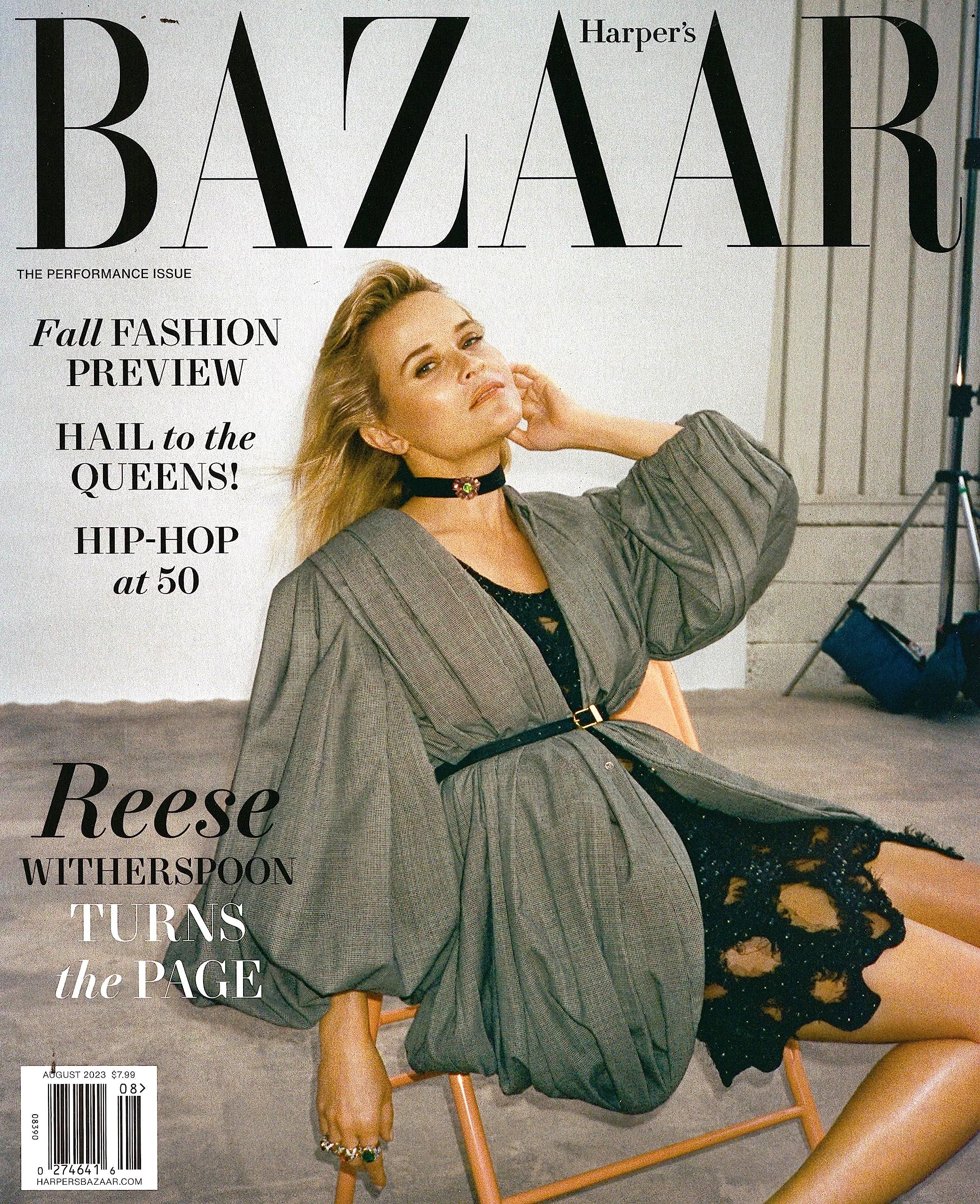 HARPER'S BAZAAR MAG. - AUGUST 2023 - REESE WITHERSPOON (COVER) TURNS ...