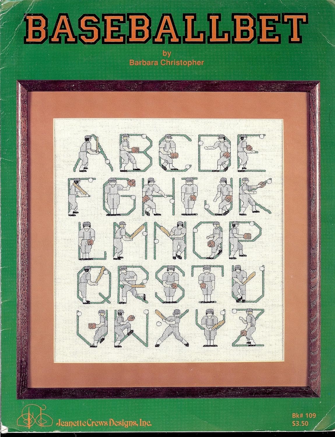 Amazon.com - Baseballbet - Baseball Alphabet to Cross Stitch - Books