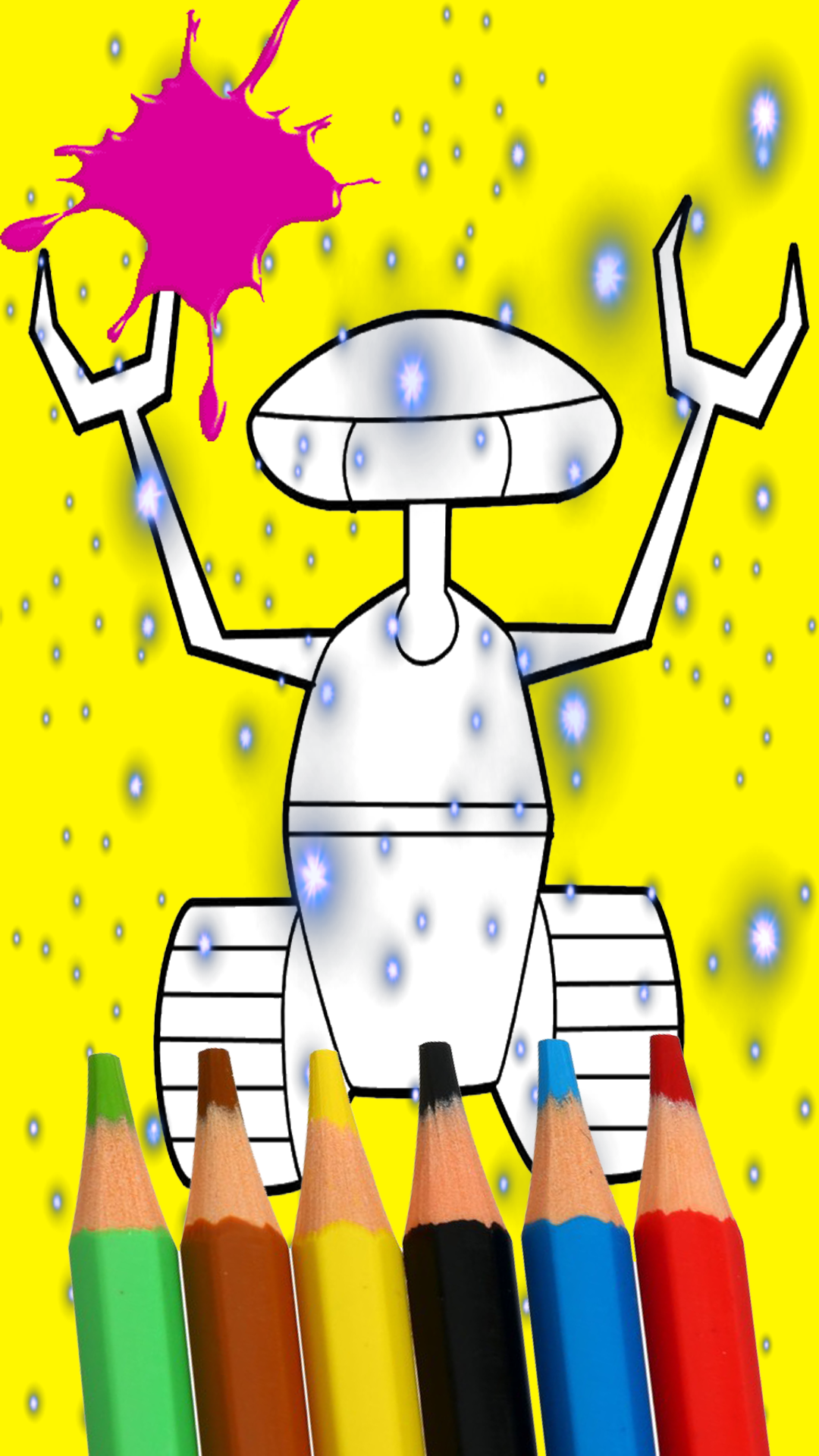 Glitter Robot Coloring Book For Kids - App on Amazon Appstore