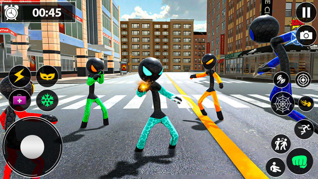 Amazing Flying Stickman Rope Gangster Spider Hero Games: Real Spider ...