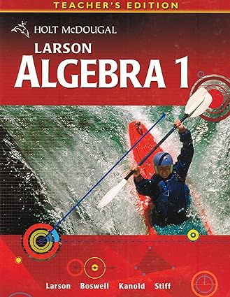Amazon.com: Teacher's Edition Holt McDougal Larson Algebra 1: ...