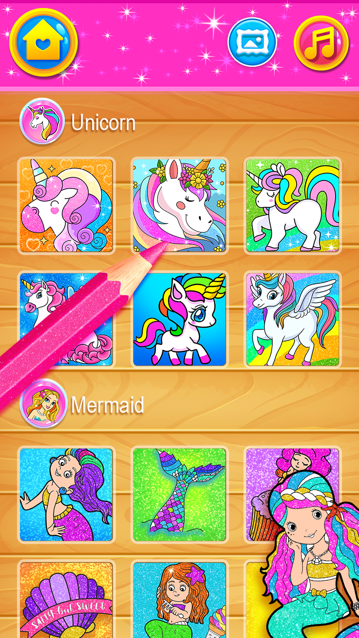 Kids Doodle, Glitter Coloring & Drawing Games - App on Amazon Appstore