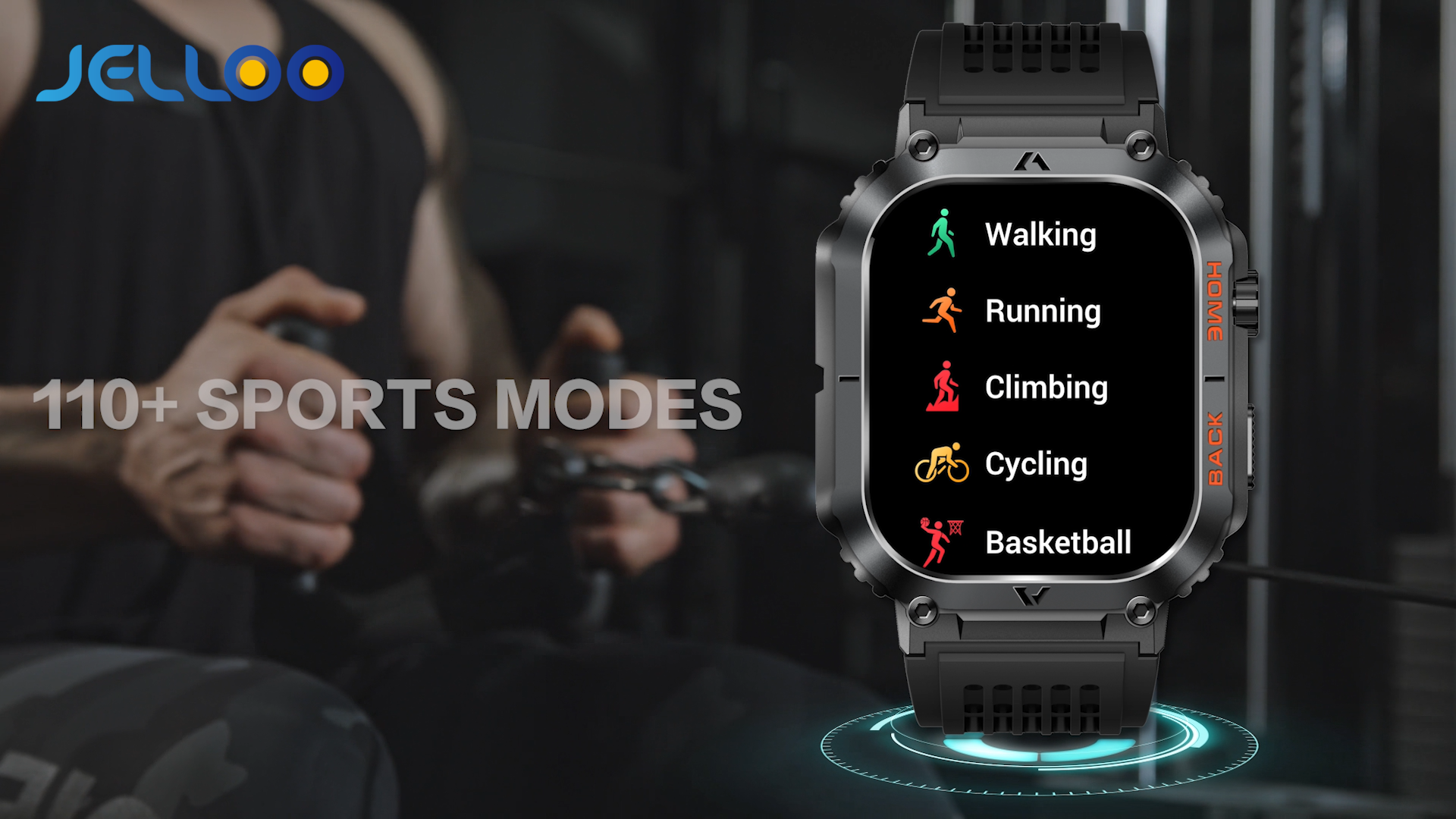 Watch JELLOO New Upgraded Military Sports Smartwatch on Amazon Live