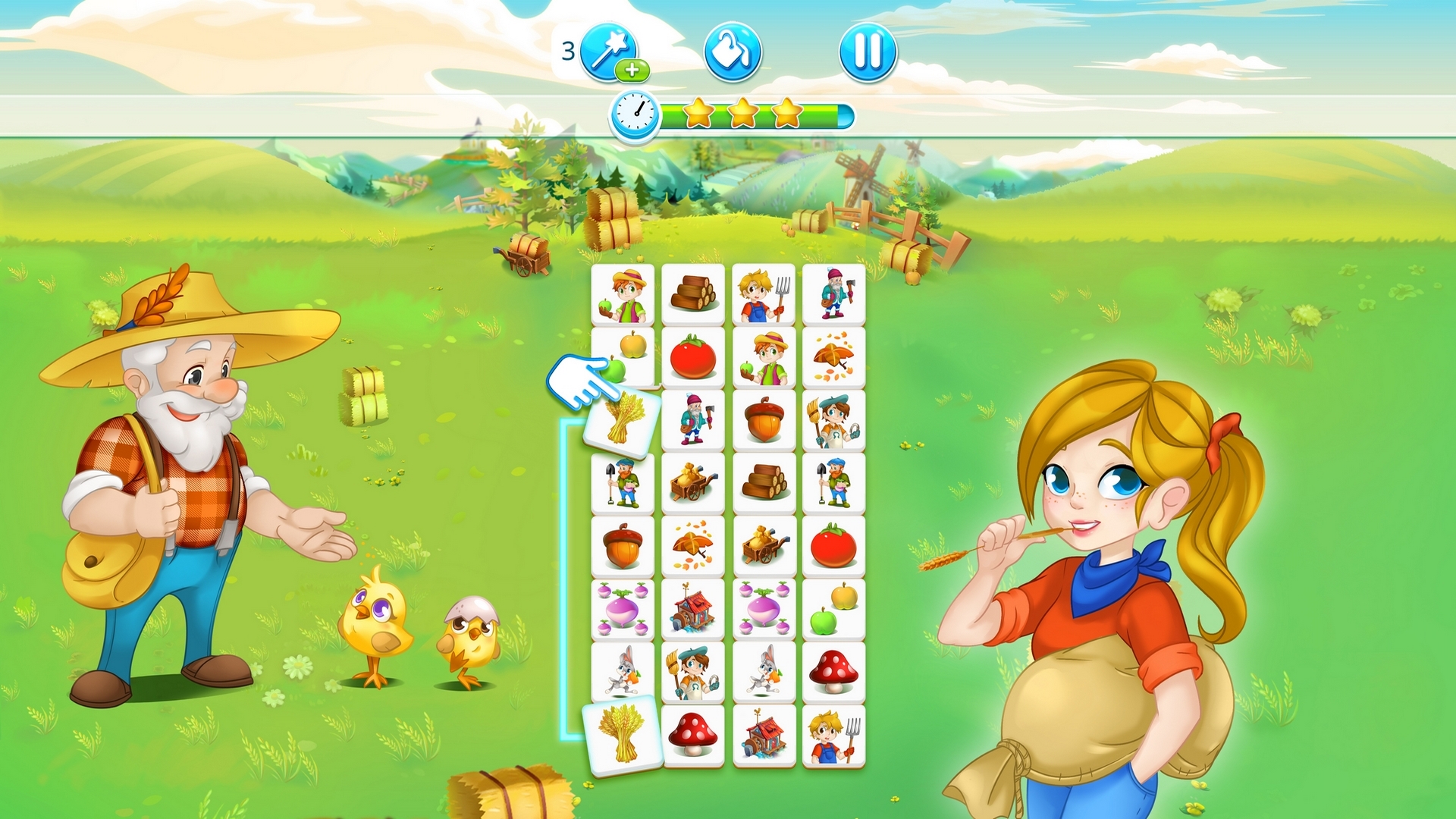 Happy Farm : Tiles Match for TV - App on Amazon Appstore