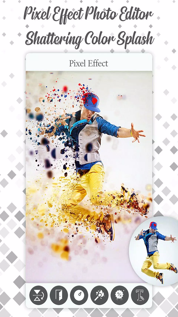 Pixlab Effect Photo Editor Shattering Color Splash - Pixel effect photo ...
