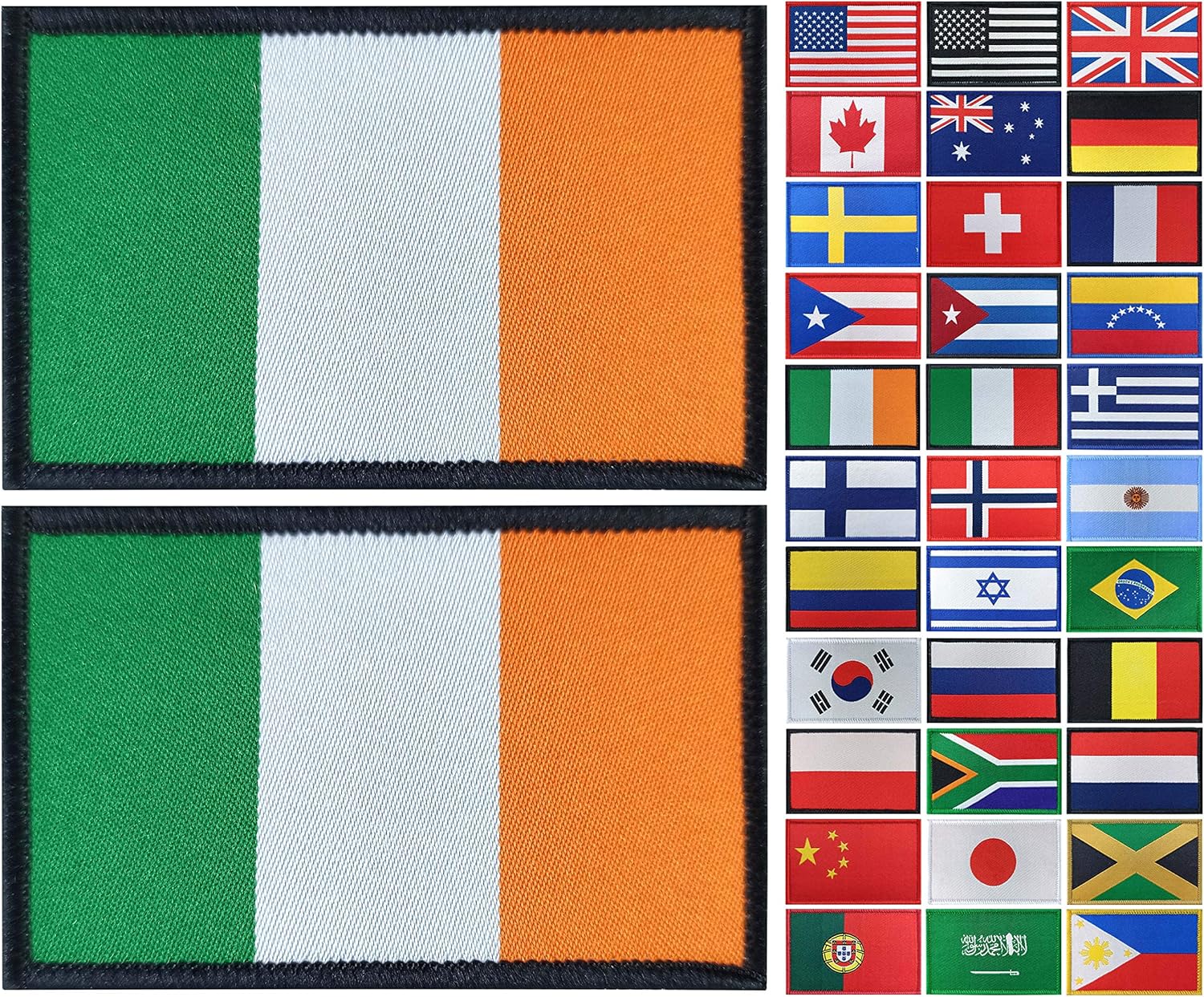 Amazon.com: JBCD 2 Pack Ireland Flag Patch Irish Flags Tactical Patch ...