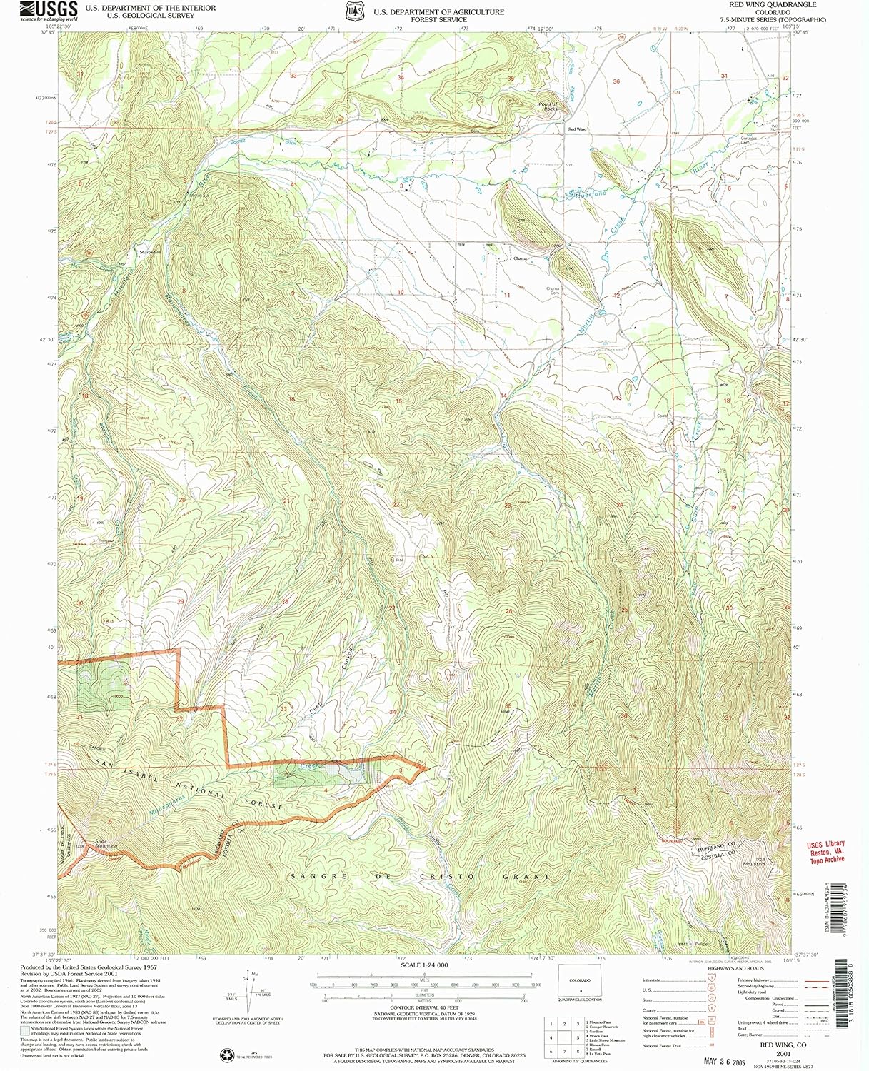 Amazon.com : YellowMaps Red Wing CO topo map, 1:24000 Scale, 7.5 X 7.5 ...