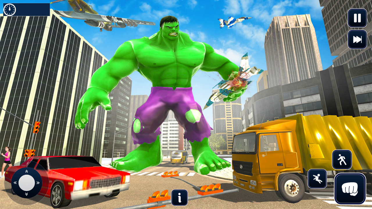 Real Open World Amazing Muscle Monster Urban City Rampage Fighting Hero ...