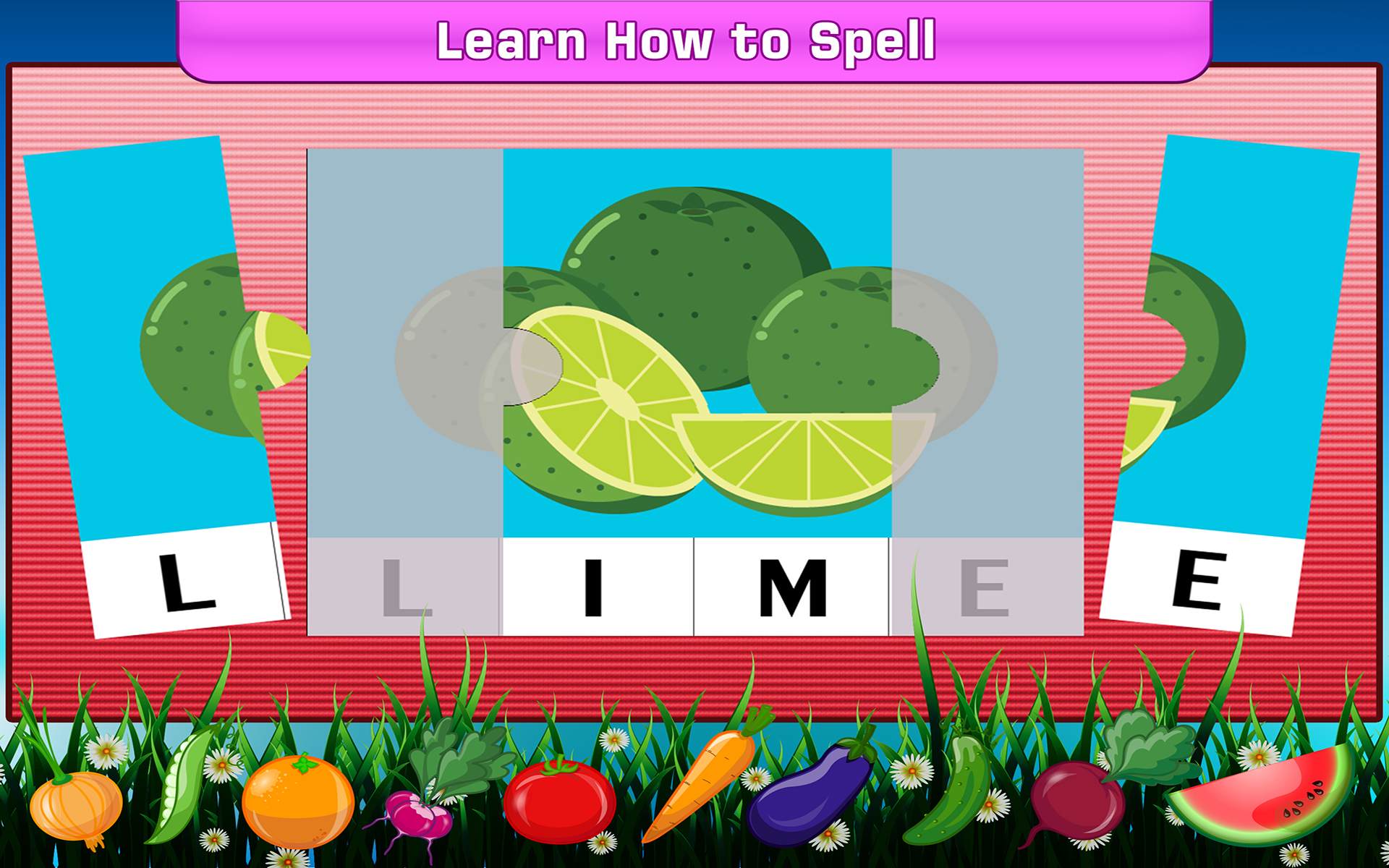 Fruits & vegetables name - kids language game - App on Amazon Appstore