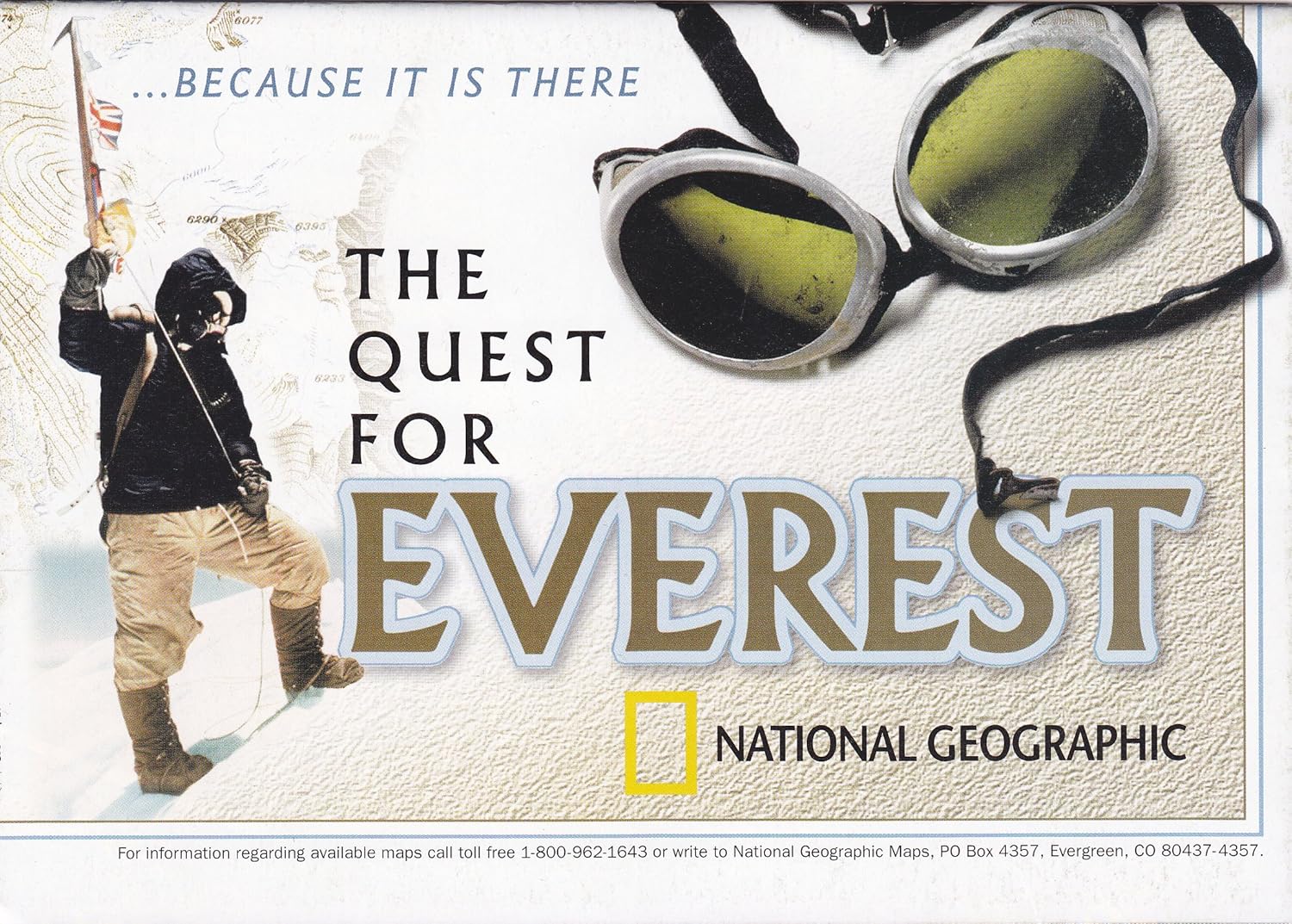 Amazon.com : National Geographic Map: The Quest for Everest, June 2002 ...