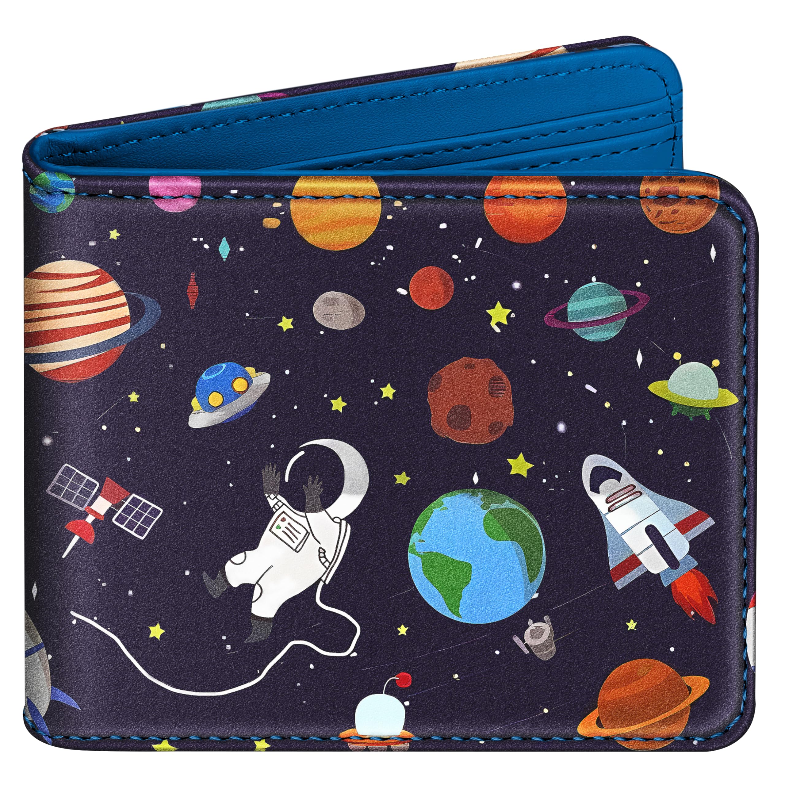 Amazon.com: Funermei Cute Wallet for Teen Boys Leather Bifold Wallet ...