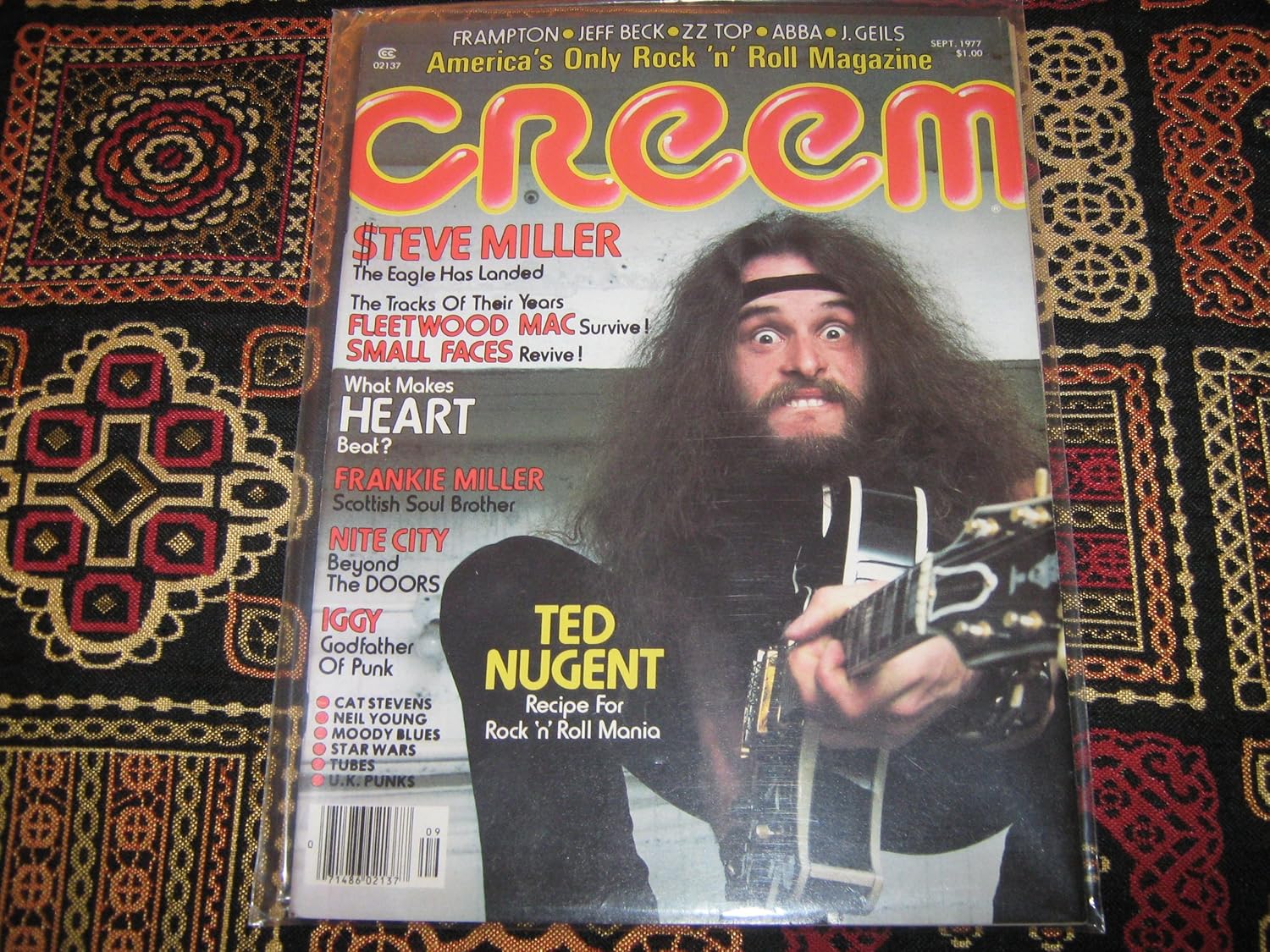 Creem Magazine (Ted Nugent , Steve Miller , Heart , Fleetwood Mac ...