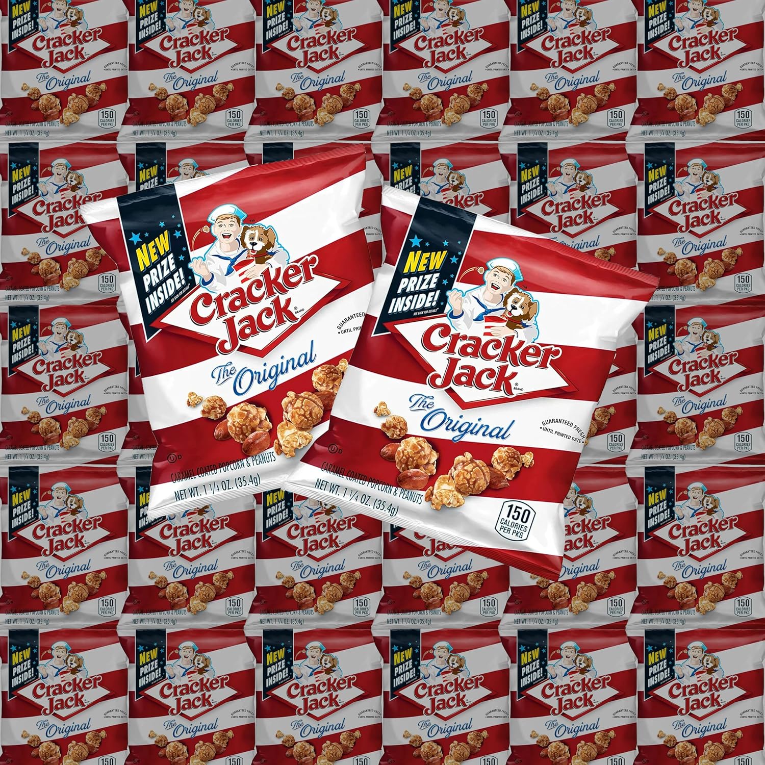 Amazon.com : Cracker Jacks Bulk Caramel Coated Popcorn and Peanuts, 30 ...