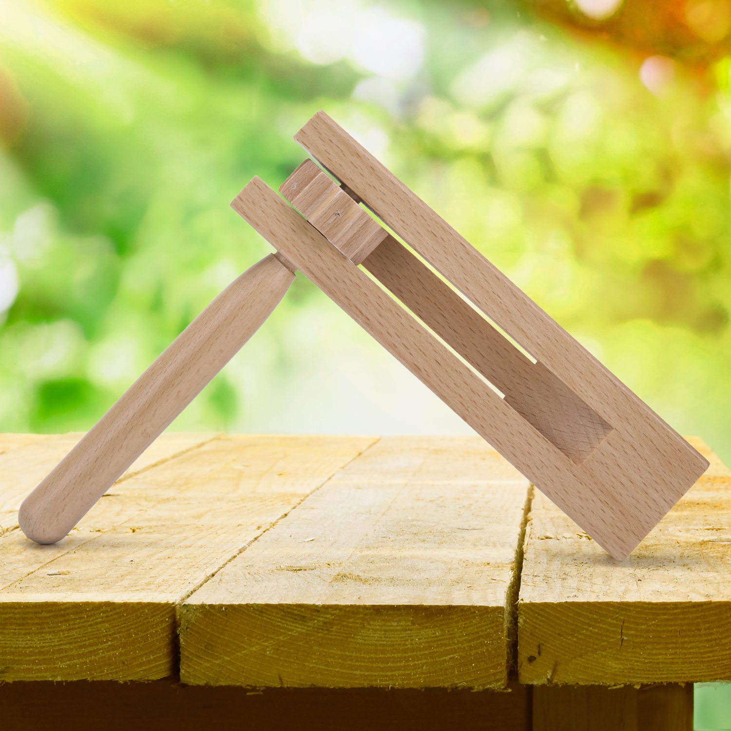 Watch Wooden Spinning Rattle Ratchet Noise maker Traditional Matraca ...