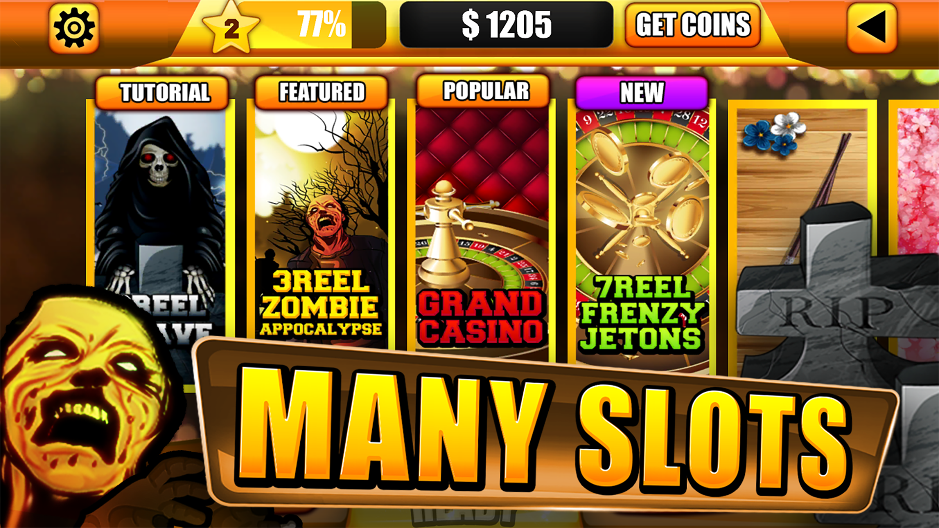 Aplicación Walking Zombie Slot Machine en Amazon Appstore