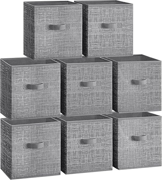 Amazon.com - SONGMICS Storage Cubes, 13-Inch Non-Woven Fabric Bins with ...